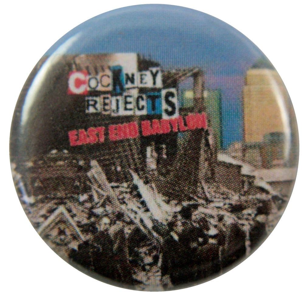 Cockney Rejects - East End Babylon Button Badge