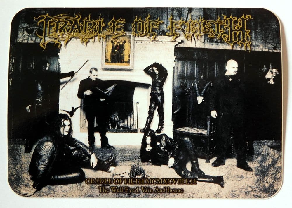 Cradle of Filth - The Wall Eyed Vain And Insane Sticker