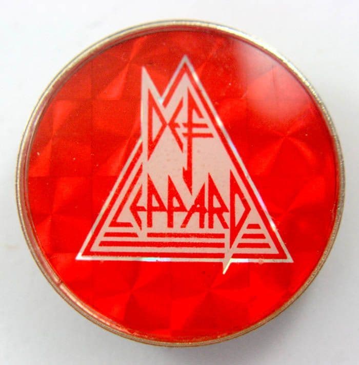 Def Leppard Logo Prismatic Crystal Badge