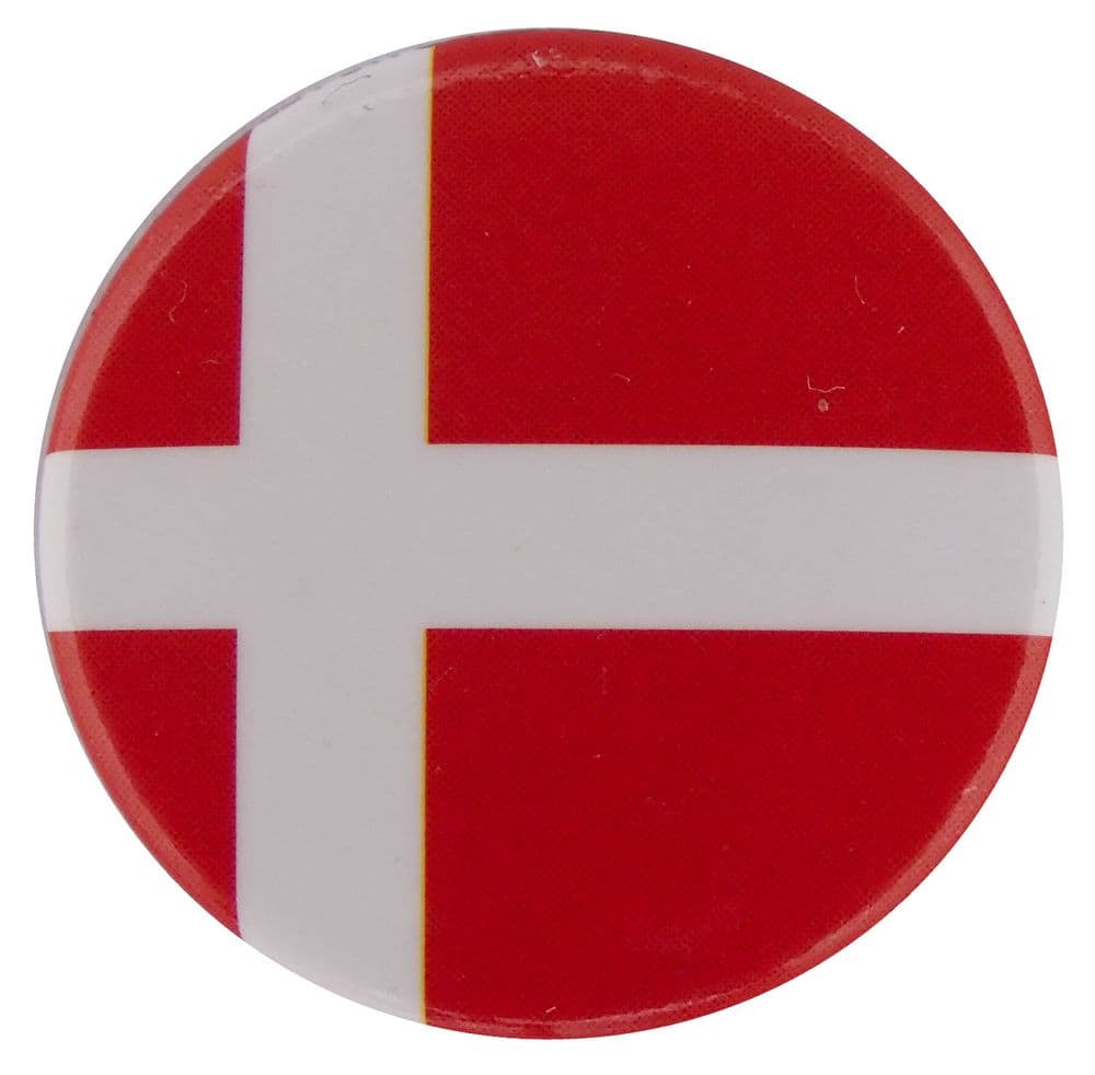 Denmark Flag - Button Badge