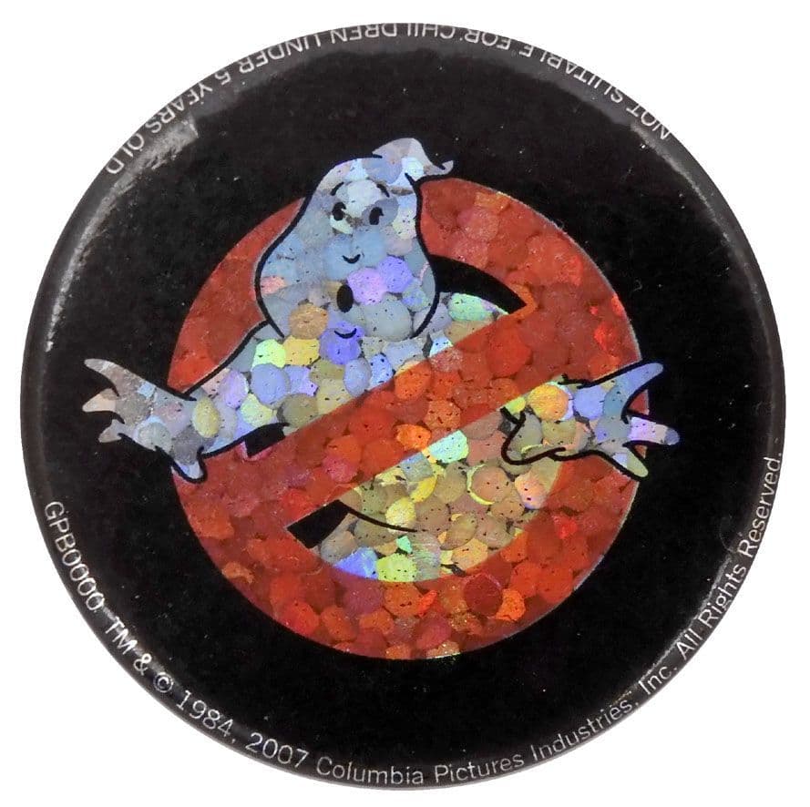 Ghostbusters - Glittery Logo Button Badge