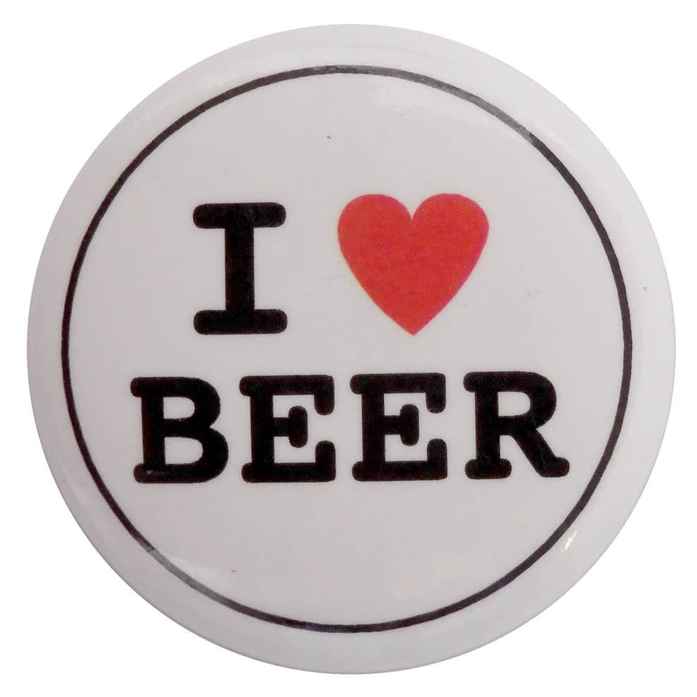 I Love Beer - Button Badge