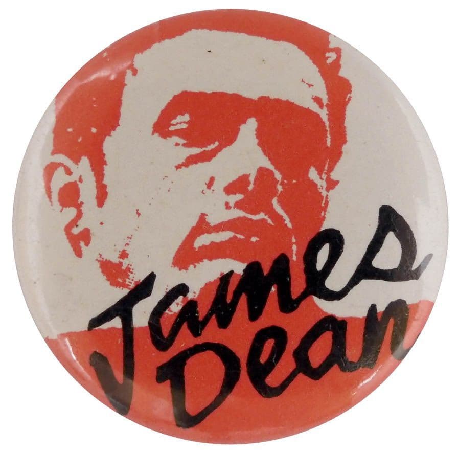 James Dean - Red Button Badge