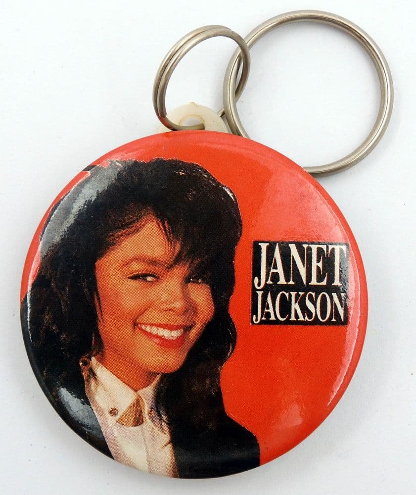 Janet Jackson - Janet Red Large Round Keyring