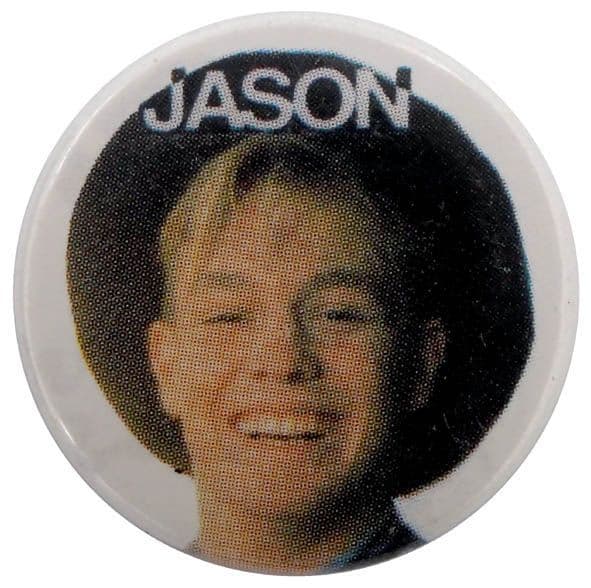 Jason Donovan - Black Hat Button Badge