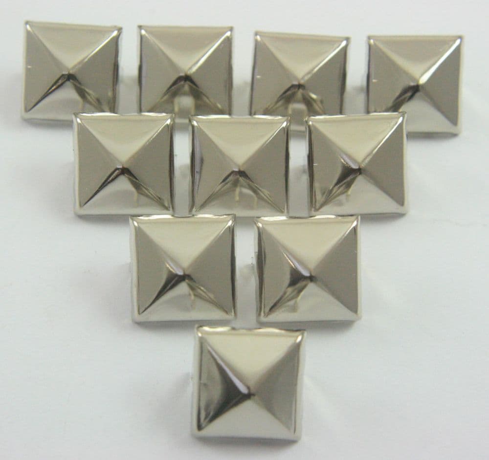 Large Pyramid Metal Studs - Pack of 10 Studs