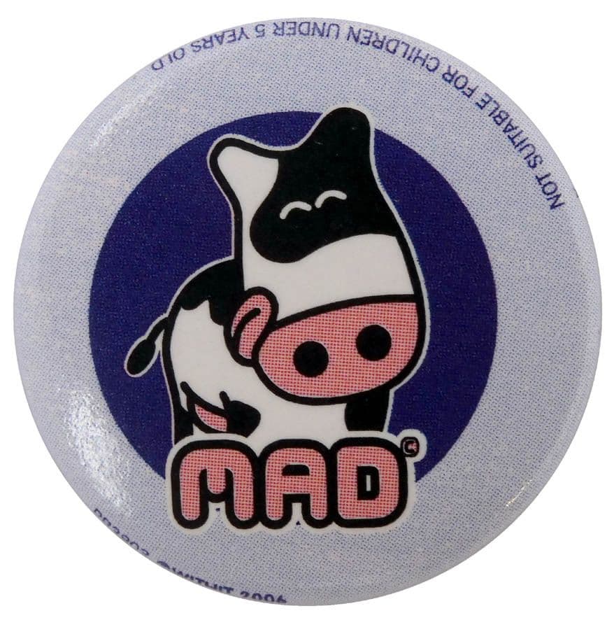 Mad Cow - Button Badge