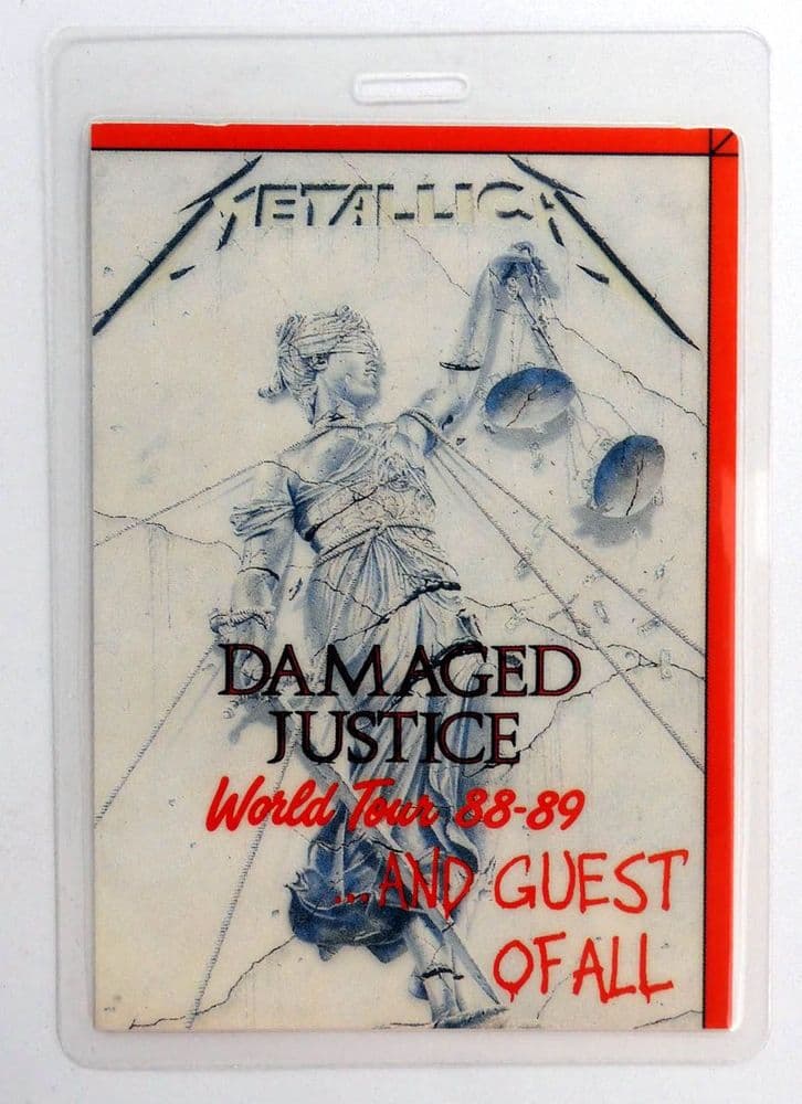 Metallica - Damaged Justice World Tour 88-89 And Guest of All Vintage ...
