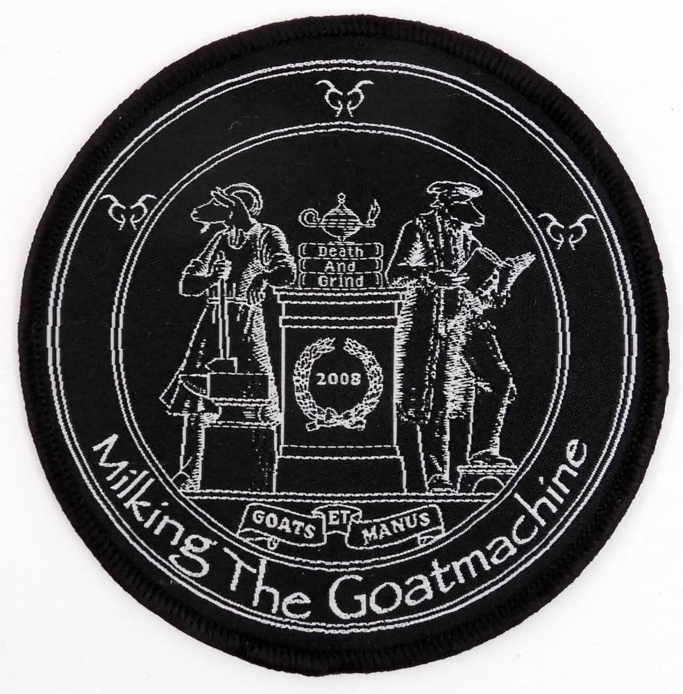 Milking the Goatmachine - Goats et Manus Woven Patch
