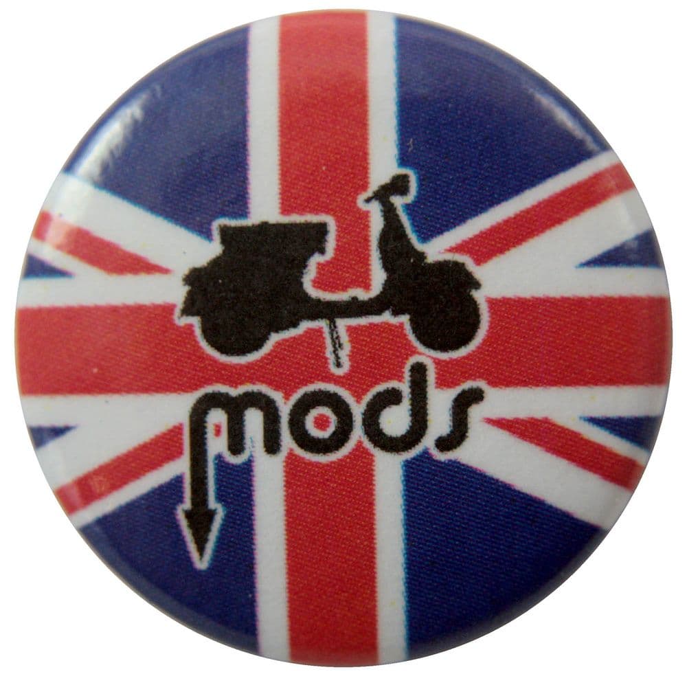 Mods - Union Jack Button Badge