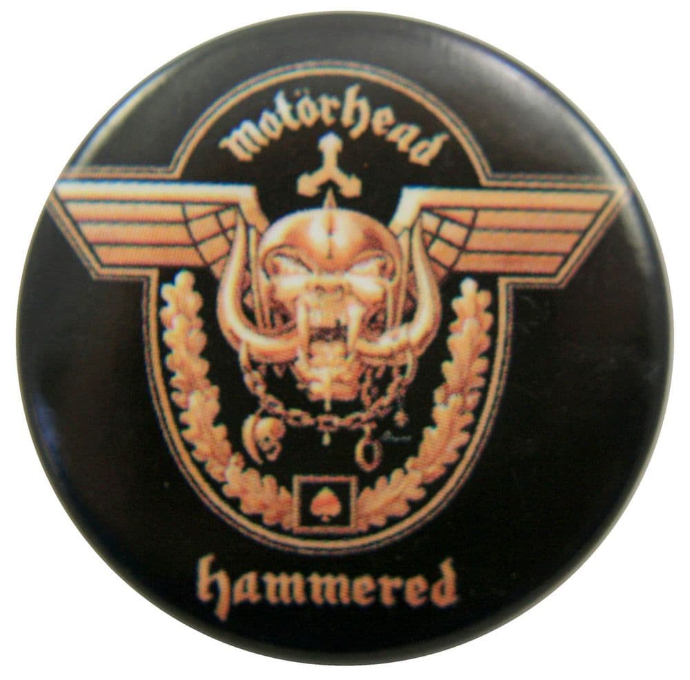 Motorhead - Hammered Button Badge