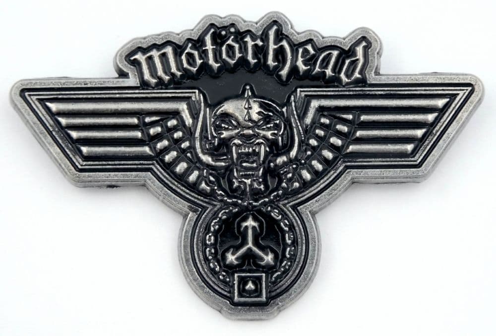 Motorhead - Hammered Enamelled Metal Lapel Badge
