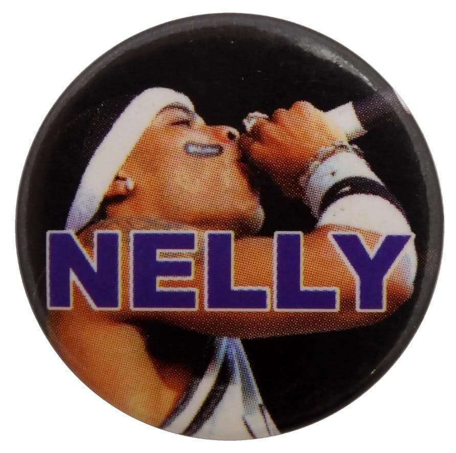 Nelly - In White Button Badge
