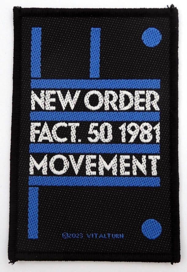 New Order - Movement Woven Patch