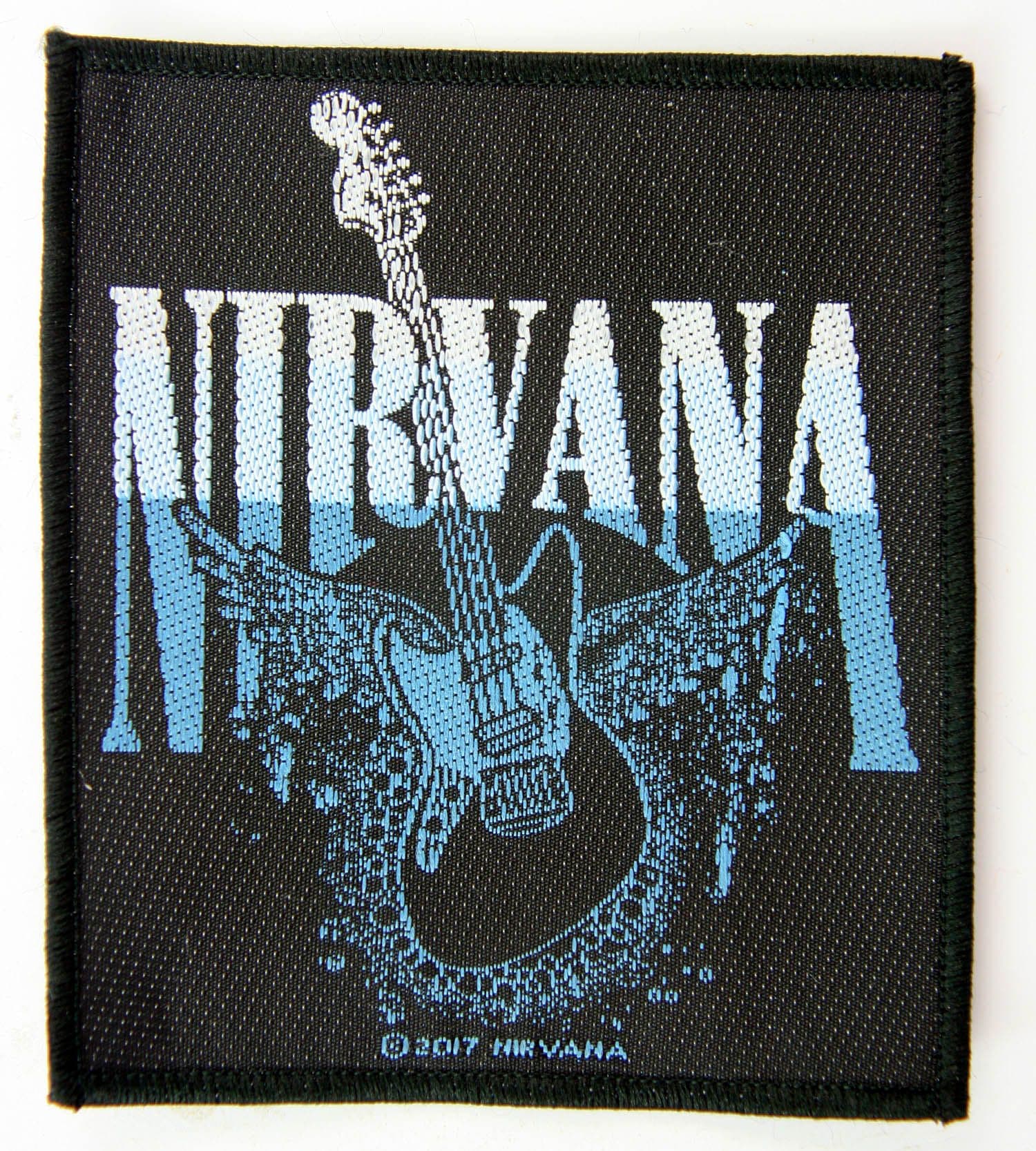 Nirvana - Winged Guitar Woven Patch