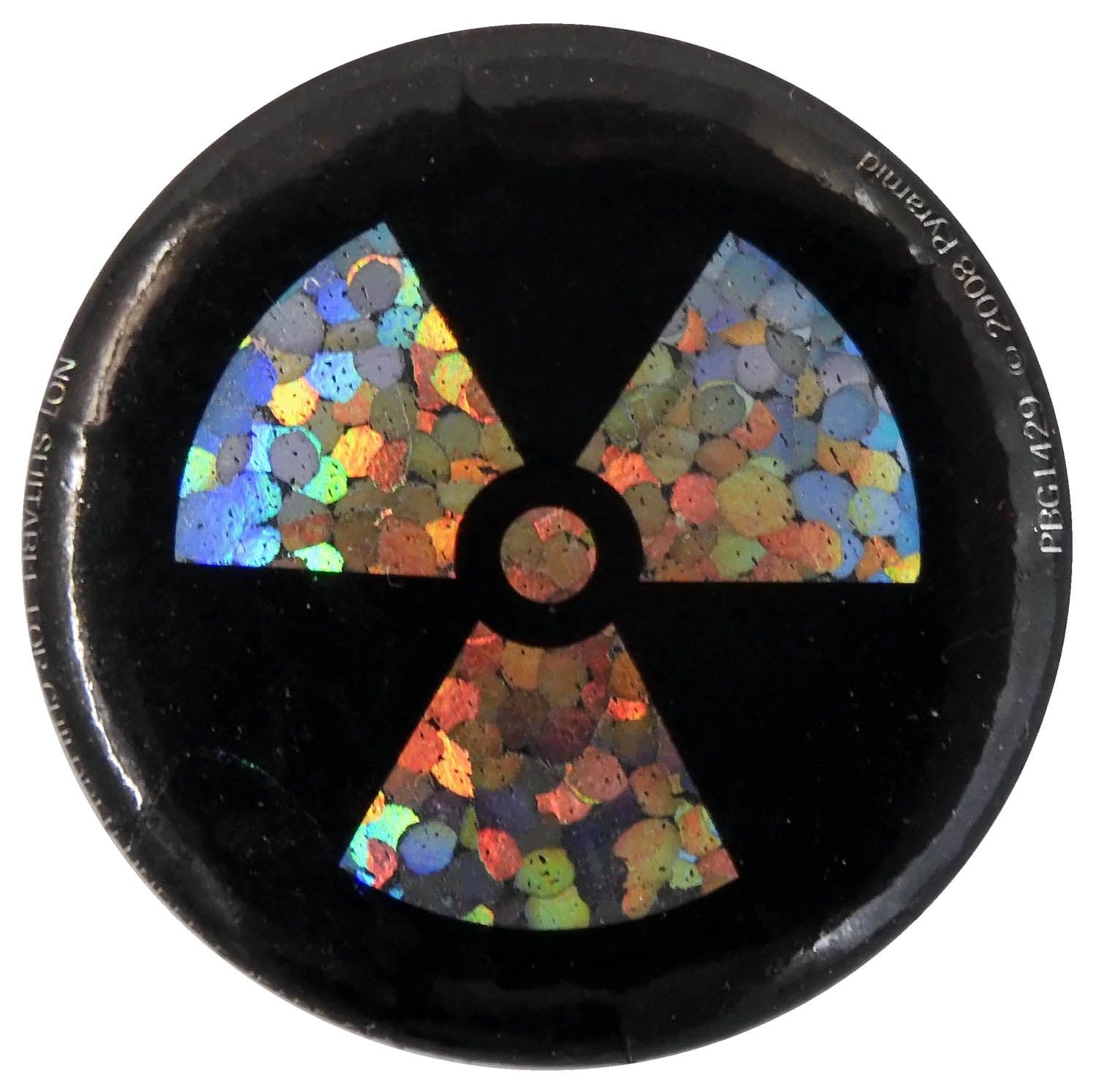 Nuclear Logo - Glittery Button Badge