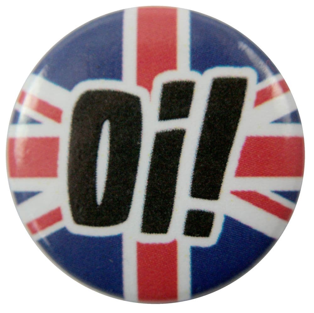 Oi - Union Jack Button Badge