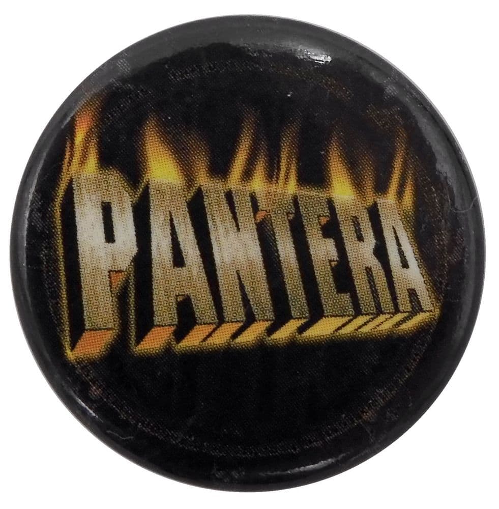 Pantera - Burning Logo Button Badge