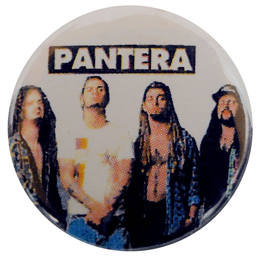 Pantera - Group White Button Badge