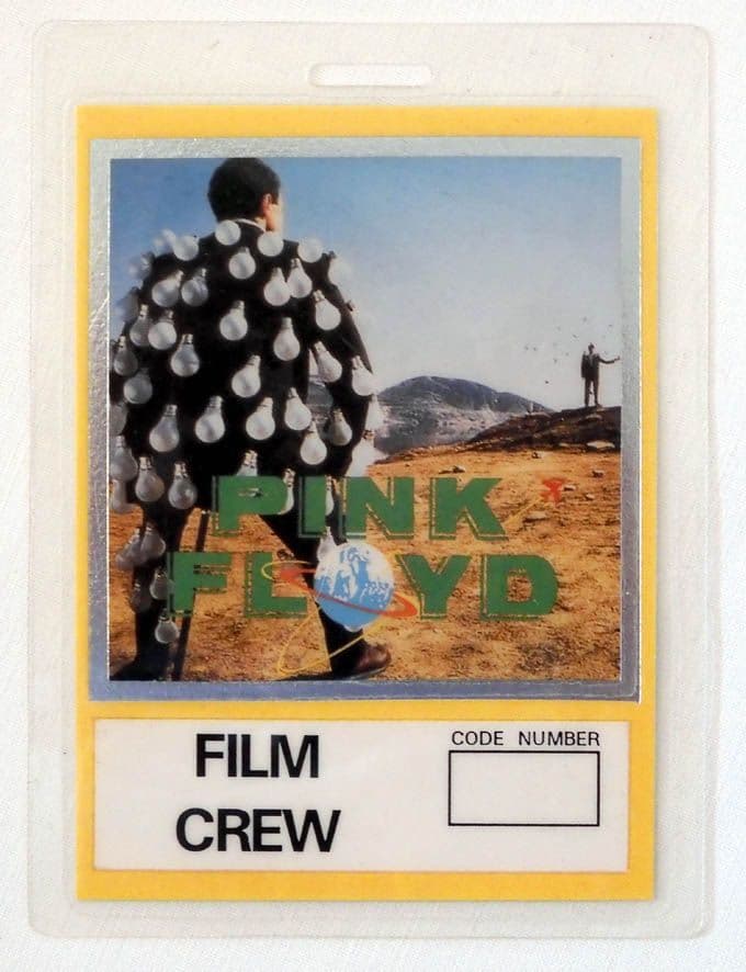 Pink Floyd - Another Lapse Tour 1989 Fil Crew Vintage Laminated ...
