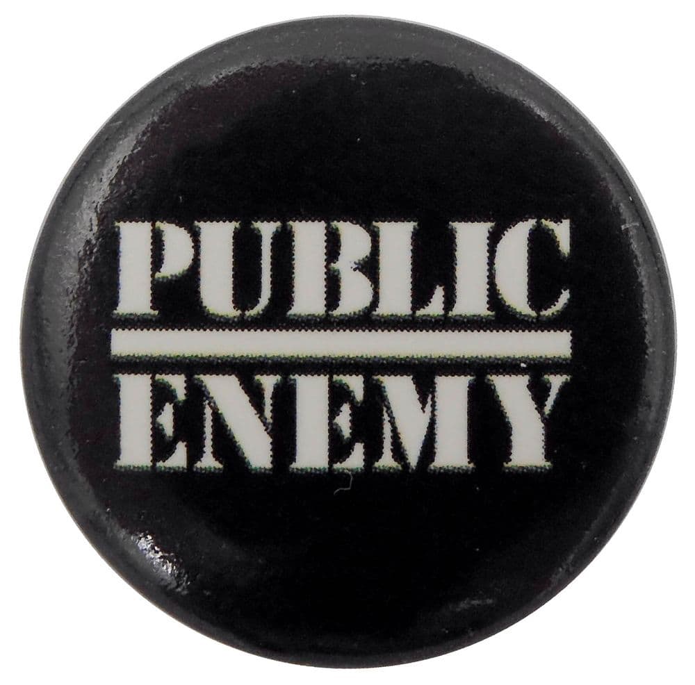 Public Enemy - Logo Button Badge