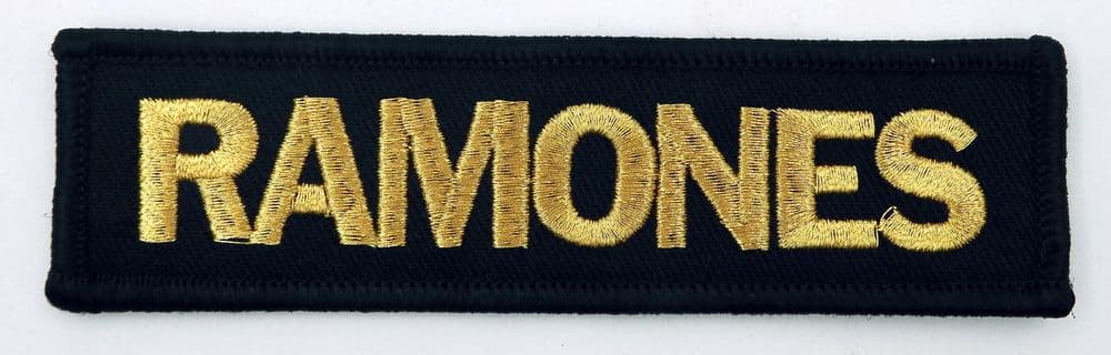 Ramones - Gold Logo Embroidered Patch