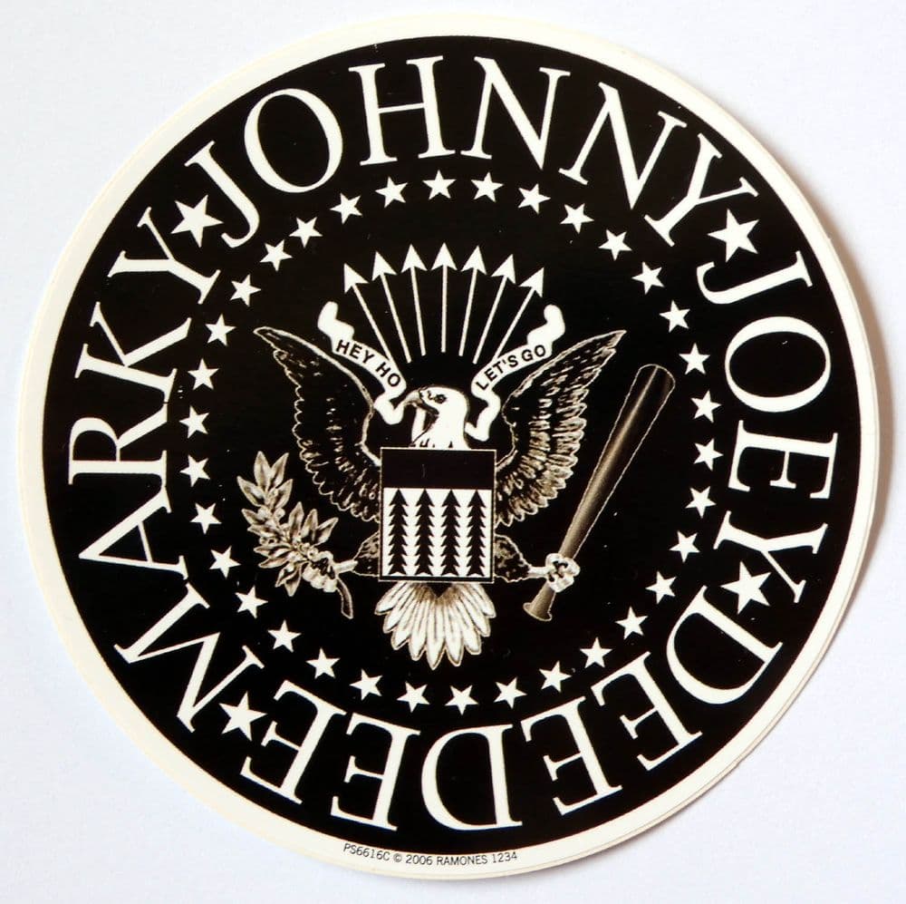 Ramones - Seal - Black Sticker