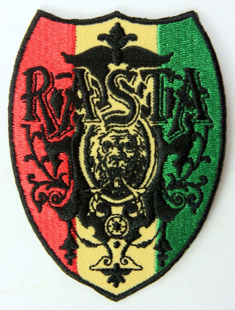 Rasta Shield - Embroidered Patch