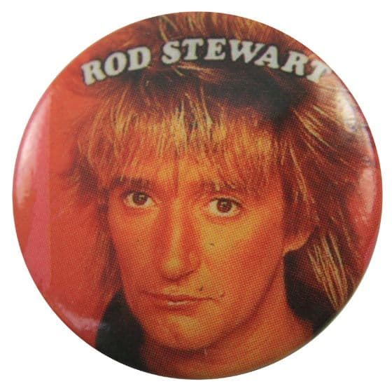 Rod Stewart - Rod Pink Button Badge