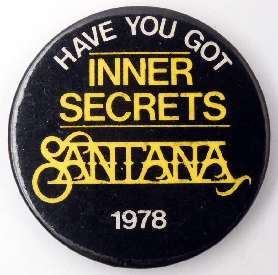 Santana - Inner Secrets Large Button Badge
