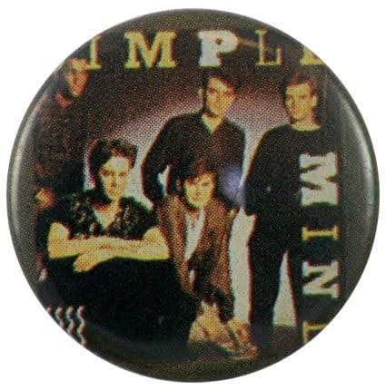 Simple Minds - Group Dark Button Badge