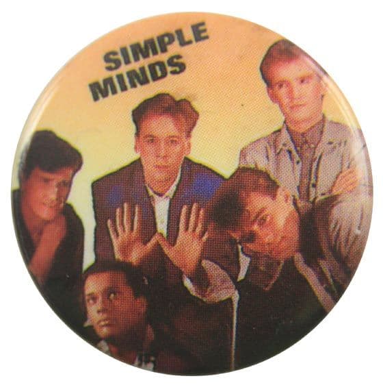 Simple Minds - Group Hands Button Badge