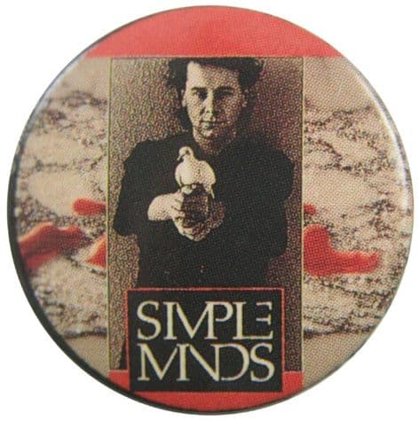 Simple Minds - Jim Dove Red Button Badge