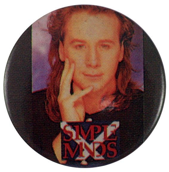 Simple Minds - Jim Flag Logo Button Badge