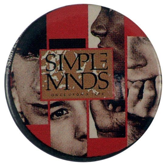 Simple Minds - Once Upon a Time red Button Badge
