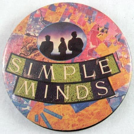 Simple Minds Street Fighting Years 56mm Badge