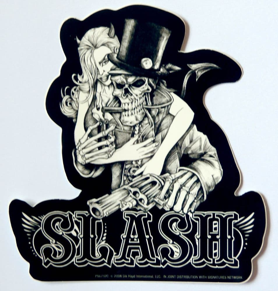 Slash - Slash with Girl Sticker