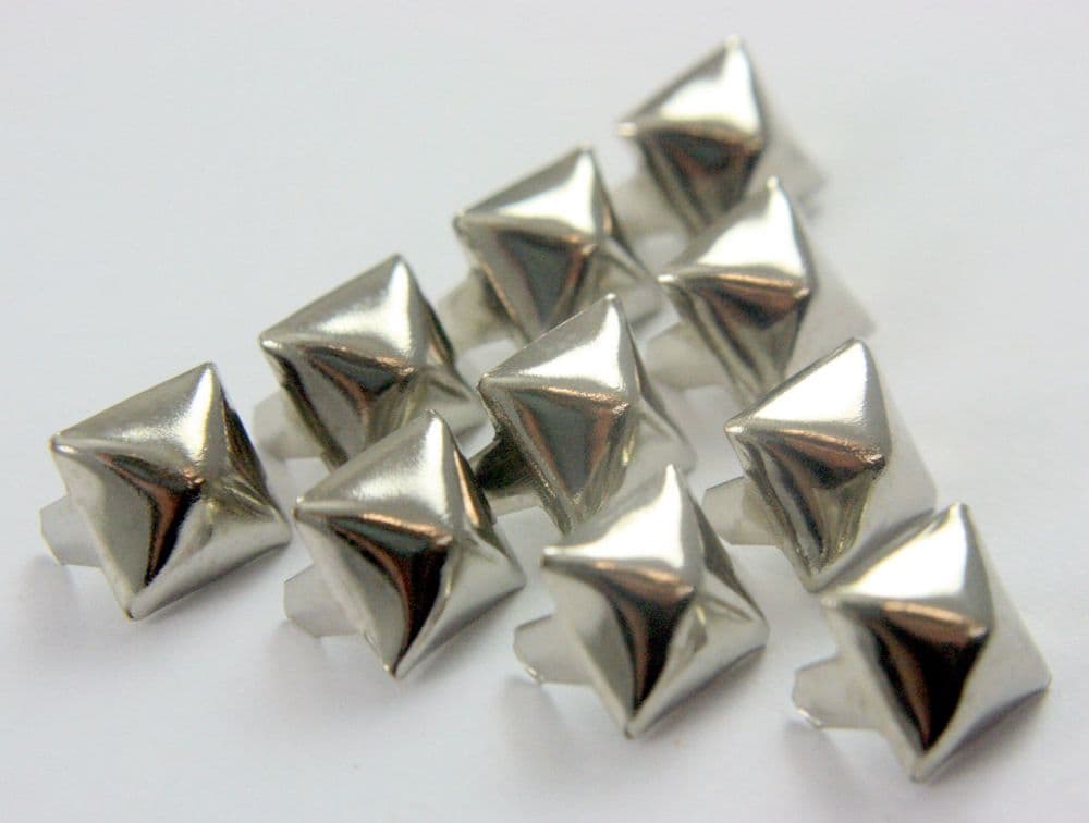 Small Pyramid Metal Studs - Pack of 10 Studs
