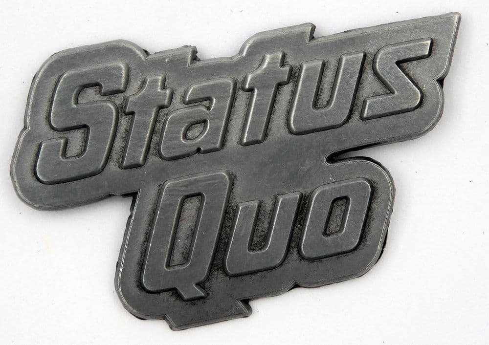 Status Quo - Logo Cast Metal Badge