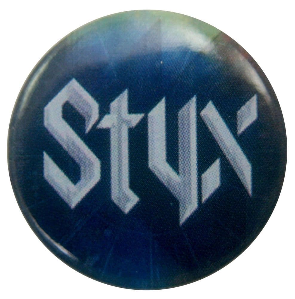 Styx - Logo Blue Button Badge