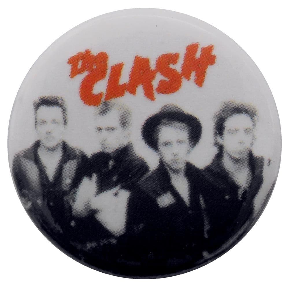 The Clash - Group White Background Button Badge