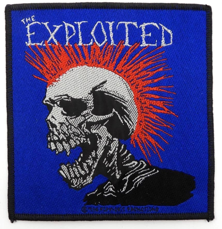The Exploited - Skull Woven Patch