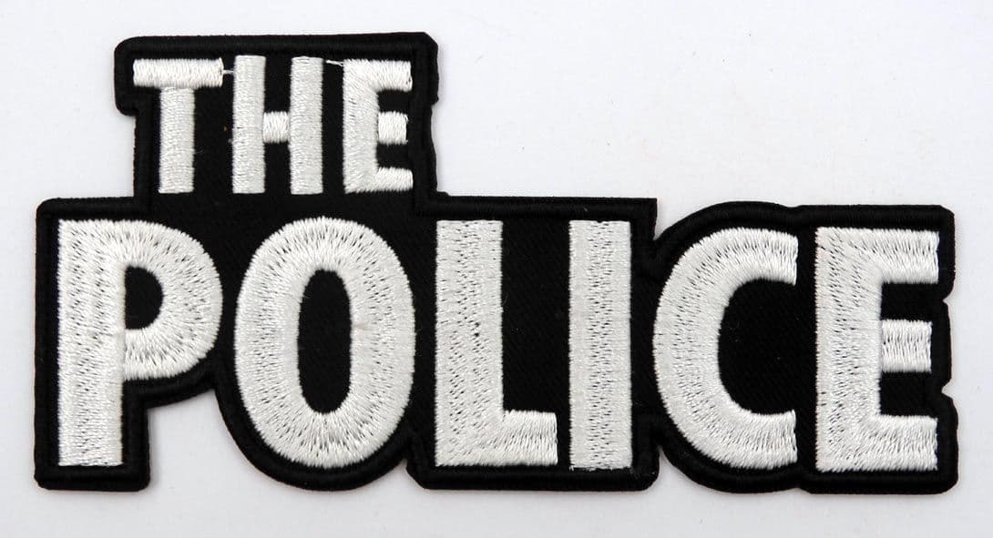 The Police - White Logo Embroidered Patch