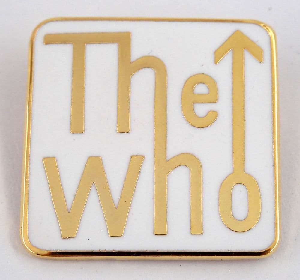 The Who - Logo White Enamel Badge