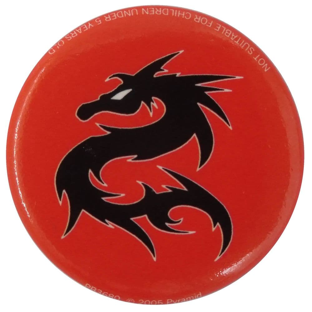 Tribal Dragon - Button Badge