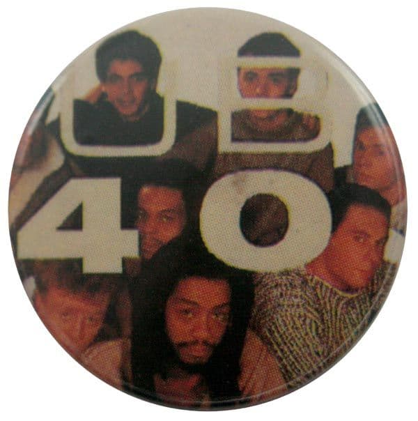 UB40 - Group/Logo White Button Badge