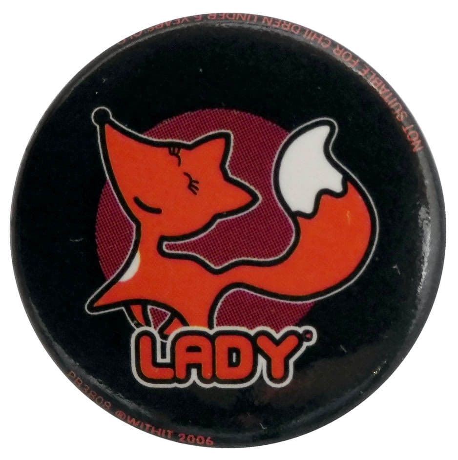 Withit - Foxy Lady Button Badge