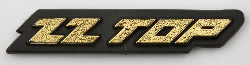 ZZ Top - Gold Logo Plastic Badge