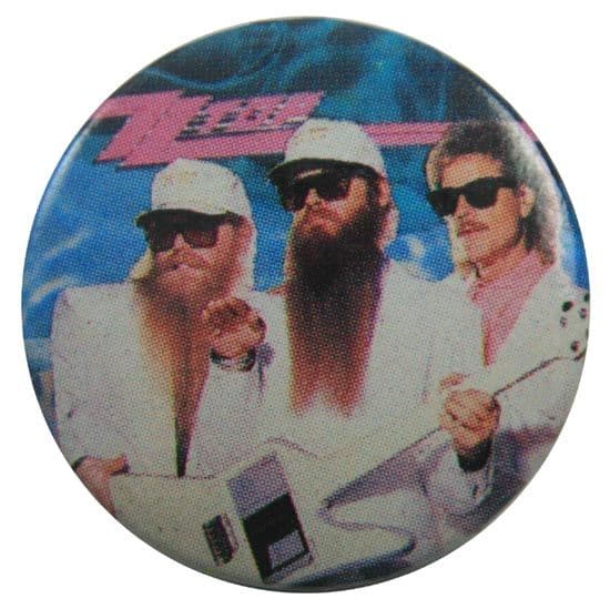 ZZ Top - Group White Suits Button Badge