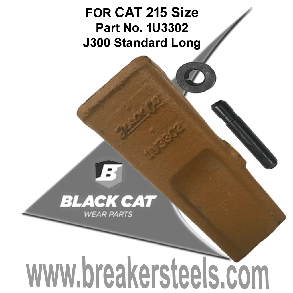 Bucket Teeth CAT 215 Set of 5 Teeth Standard Long J300 SL Set